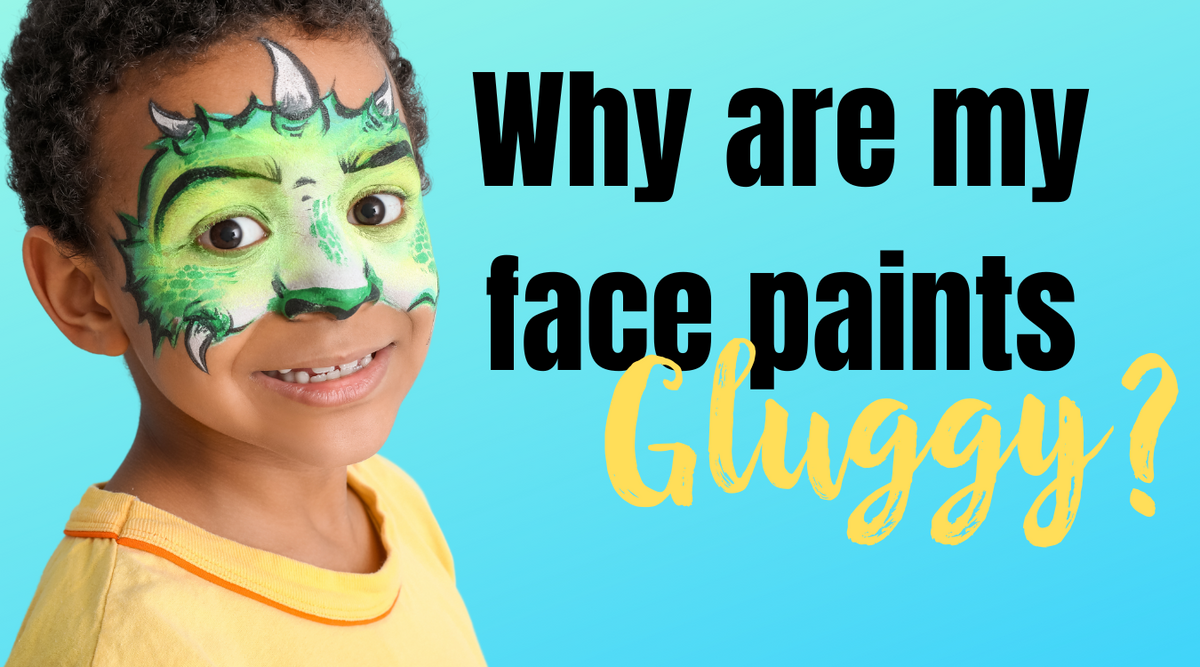 Why is my face paint gluggy? – The Face Paint Shop
