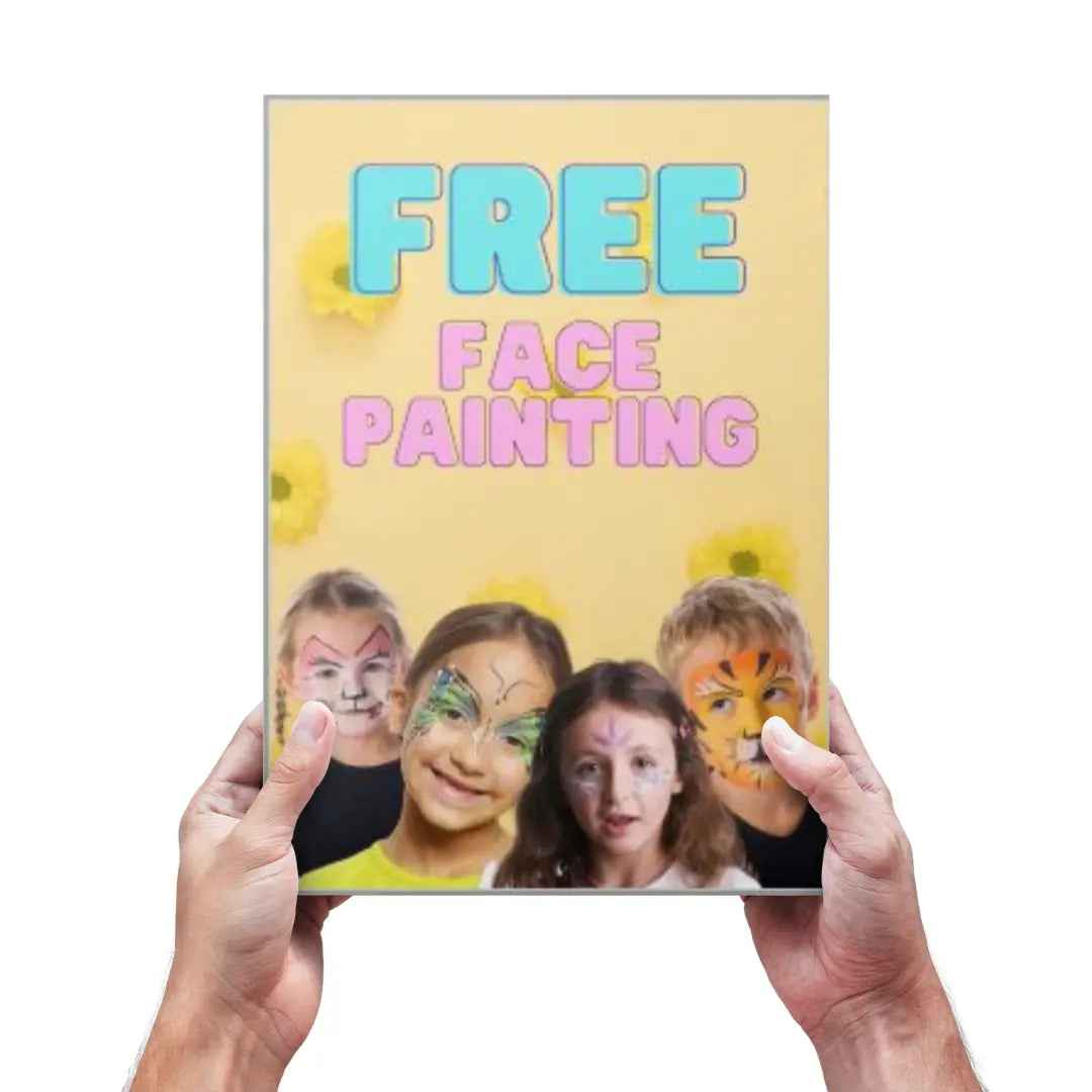 A4 Sign for face painters - Buy Equipment for face painters – The Face ...
