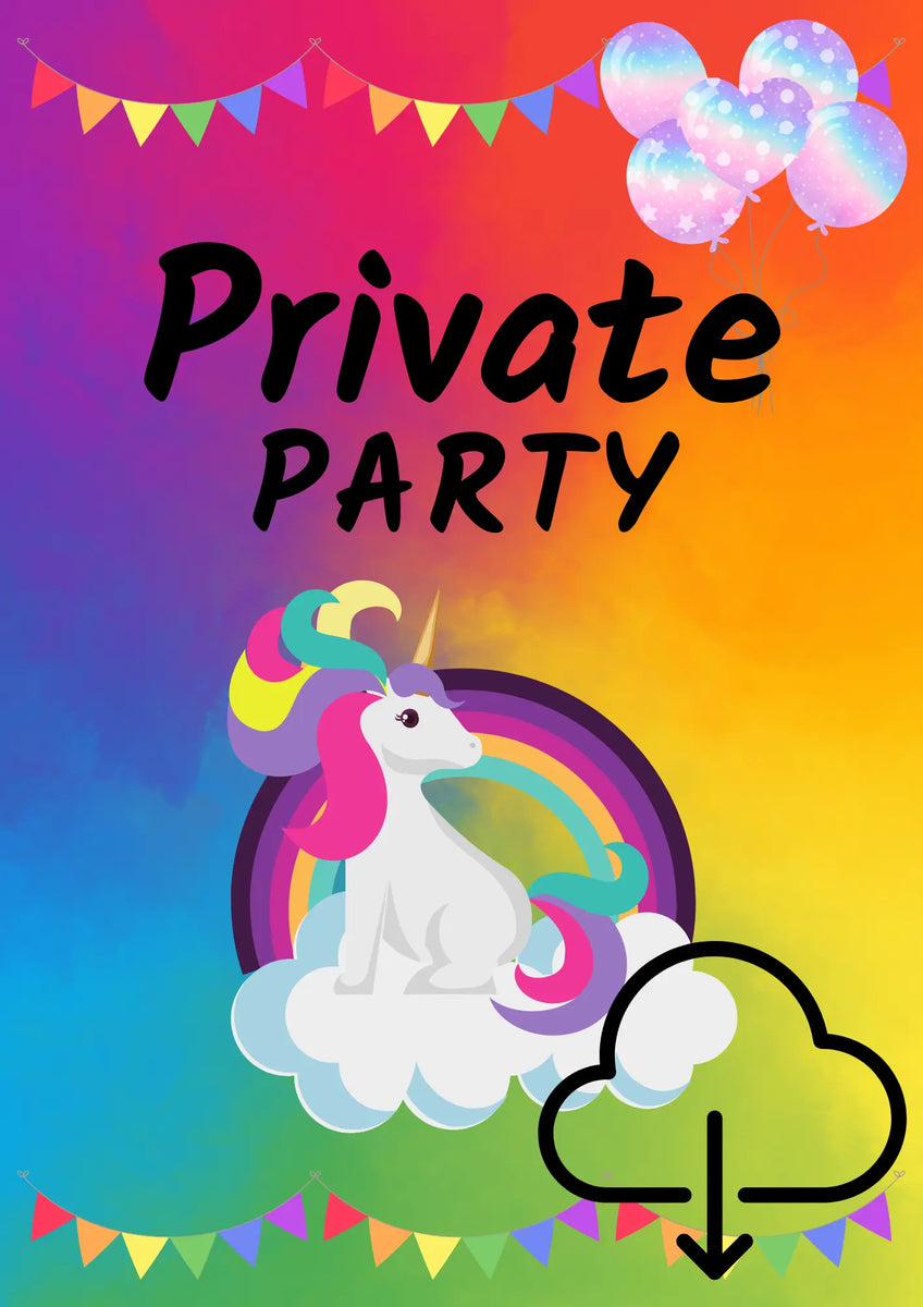 Private Event Sign | Premade for instant download – The Face Paint Shop